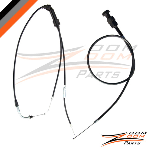 Yamaha PW 50 PW50 Carburetor Throttle Gas Cable and Choke Cable 2003-2 ...