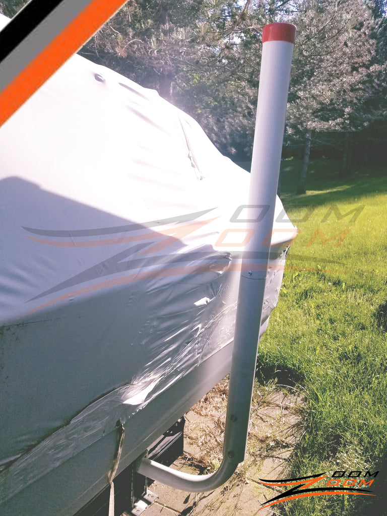 Boat Trailer Guides PVC Clamp On Adjustable 46" Tall Brackets Pair Set ...